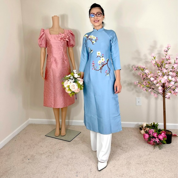 Ao Dais | New Vietnamese O Di Cch Tn Ao Dai Cach Tan Gam Thiet Ke Size ...